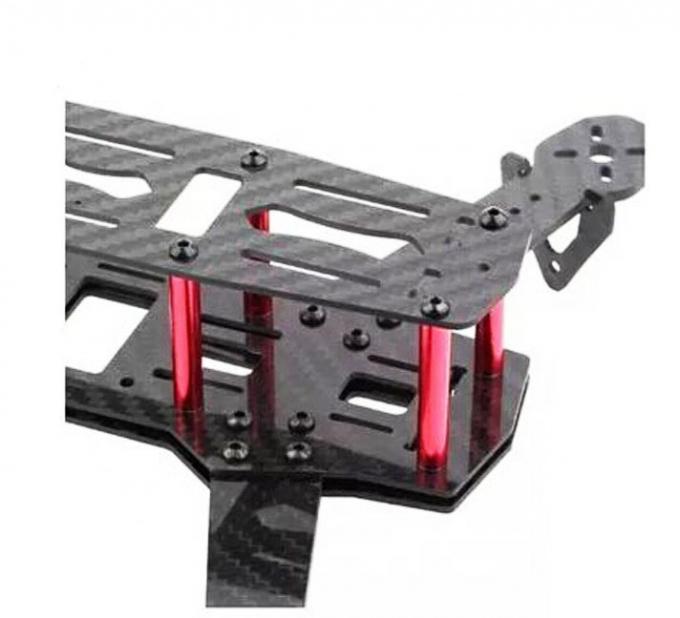 T400 Machined Carbon Fiber Drone Frame In Aeromodel UAV Matte 7mm